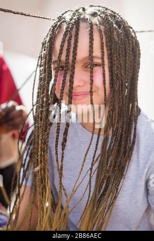Portrait of a Moroccan little girl, Morocco Stock Photo - Alamy
