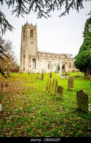 St. Mary and St. Martin's Church, Blyth Village, Nottinghamshire, UK ...