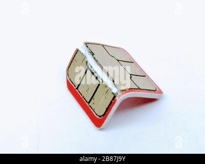 A picture of sim card with Selective focus Stock Photo - Alamy