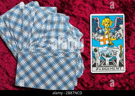 Judgement tarot card from the Rider Tarot Cards designed by Pamela ...