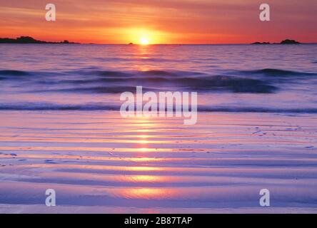 Seascape at Cobo Bay Stock Photo - Alamy