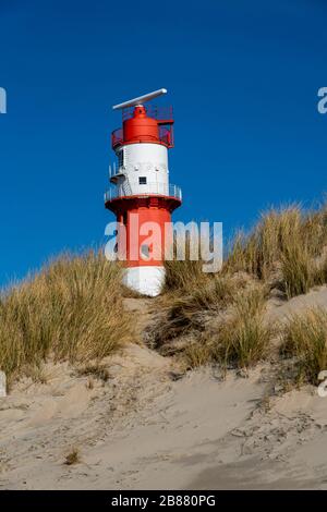 Small lighthouse Borkum, out of service since 2003, still serves as ...