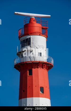 Small lighthouse Borkum, out of service since 2003, still serves as ...