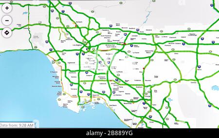 Map of Orange in California Stock Photo - Alamy