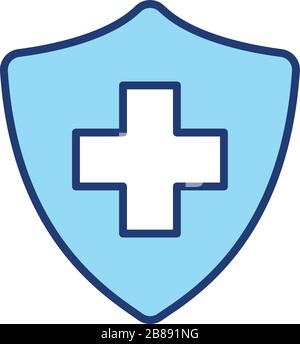 Cross inside shield vector design Stock Vector Image & Art - Alamy