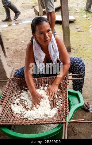 Food preparation - sieving Stock Photo - Alamy