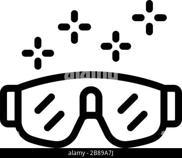 round glasses optical glyph icon vector illustration Stock Vector Image ...