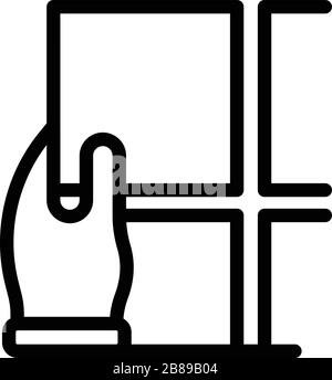 Ceramic tiler icon, outline style Stock Vector Image & Art - Alamy