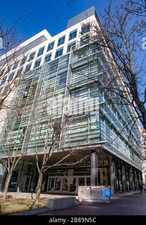 March 18, 2020, Broad Institute, Cambridge Massachusetts, USA: Exterior ...
