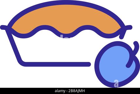plum cake icon vector outline illustration Stock Vector Image & Art - Alamy