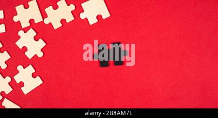 Top view close up of red ribbon isolated on white background. Flat lay ...