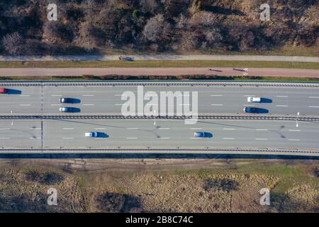 Jozef Beck Avenue, part of Trasa Siekierkowska road in Warsaw city ...
