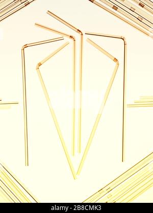 Abstract patterns and shapes featuring drinking straws Stock Photo - Alamy