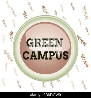 Handwriting text writing Green Campus. Conceptual photo sustainable and ...