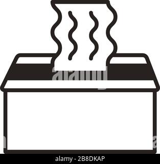 damp cloths box line style icon Stock Vector Image & Art - Alamy