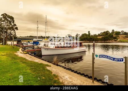 View of the Nicholson Jetty located on the banks of the beautiful ...