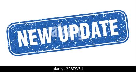 update stamp. update square grungy blue sign Stock Vector Image & Art ...
