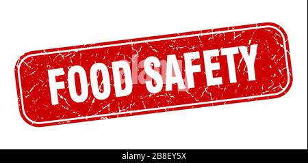 food safety stamp. food safety square grungy blue sign Stock Vector ...