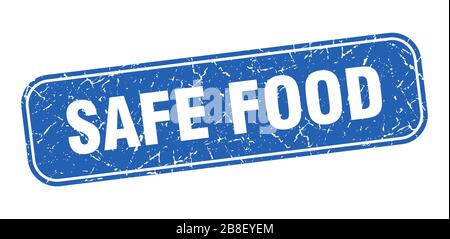 food safety stamp. food safety square grungy red sign Stock Vector ...