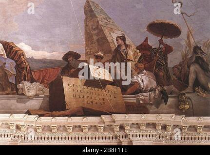 Apollo and the Continents (Asia, obelisk group). between 1752 and 1753 ...