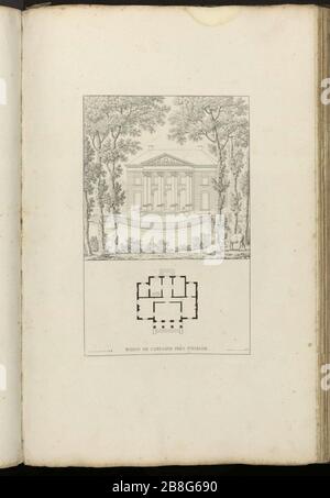 Goetghebuer - 1827 - Choix des monuments - 036 Pavillion d'Hingene Anvers Stock Photo - Alamy