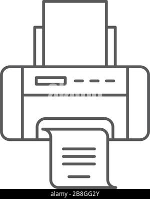 document printer machine isolated icon Stock Vector Image & Art - Alamy