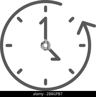 Time Zone icon simple flat vector symbol outline collection set logo ...