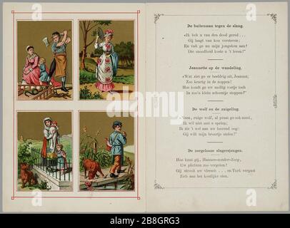 Gouden prentjes en lieve versjes Stock Photo - Alamy