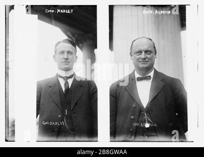 Gov. Hadley and Gov. Aldrich Stock Photo - Alamy