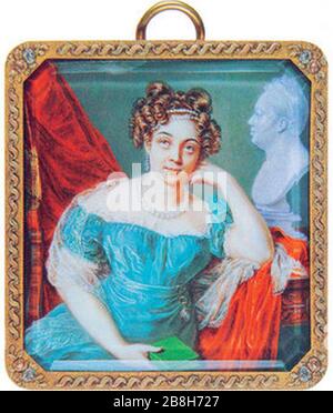 Grafinia Agrafena Fedorovna Zakrevskaia (1800-1879) was a prominent ...