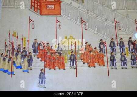 Grand Imperial Wedding of the Guangxu Emperor, vol. 1, leaf 2, The future Empress Xiaoding ...