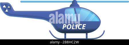 Police helicopter icon. White background with shadow design. Vector ...
