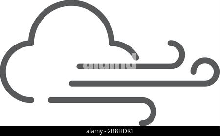 Isolated windy weather icon Stock Vector Image & Art - Alamy