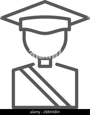 head student graduation with uniform Stock Vector Image & Art - Alamy