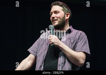 Jon Richardson Stand Up Comedian performing live in Bath Stock Photo ...
