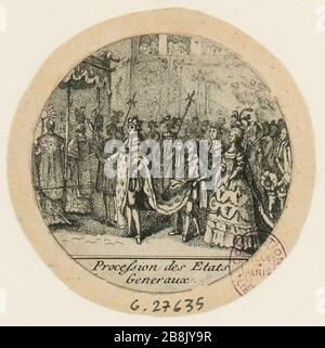 French Revolution. Procession of the States General in Versailles, May ...