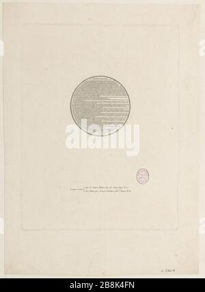 French Revolution. Testament of Louis XVI decorated with the portrait ...