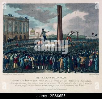 Exécution de Louis XVI le 21 janvier 1793 Stock Photo - Alamy
