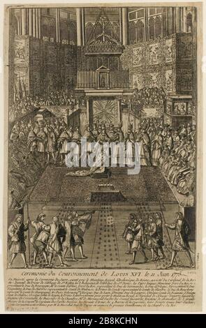 The coronation ceremony of Louis Stock Photo - Alamy