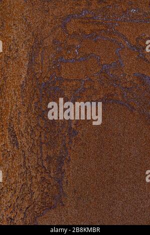 Detail facade of rusted Corten steel with different patterns, textures ...