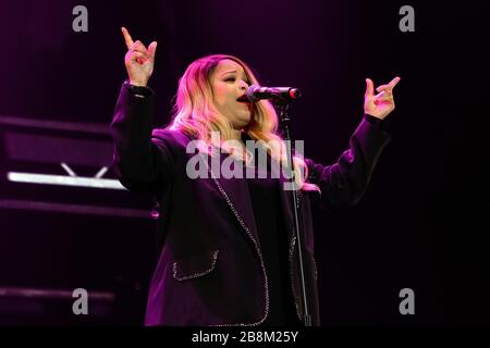 March 10, 2020: Rn'b singer Blu Cantrell performing at Liverpool M&S ...