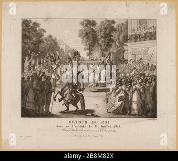 RETURN OF THE KING / Capital in its July 8, 1815. (TI Stock Photo - Alamy