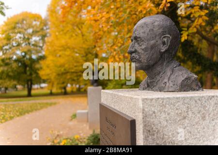 The bust of Max Planck in the Nobel Laureates of Kiel in the ...