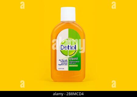 Bottle of Dettol liquid antiseptic disinfectant Stock Photo - Alamy