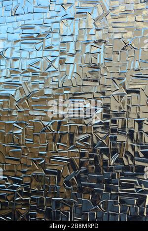 Windows glass with cubes and triangles decorated background high ...