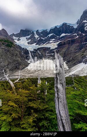 British lookout, Frances Valley, Torres del Paine National Park ...