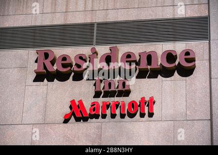Residence Inn by Marriott logo seen in New York City Stock Photo - Alamy