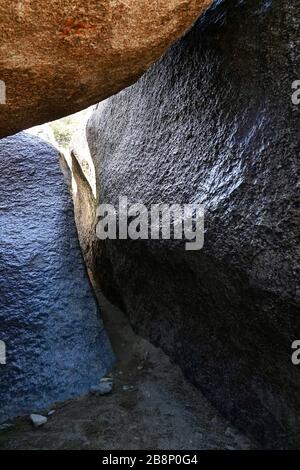 A view of Fat Man’s Pass, I popular destination for hikers in the ...
