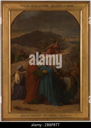 Emile Signol (1804-1892). "Sketch for the Saint-Eustache church: the ...