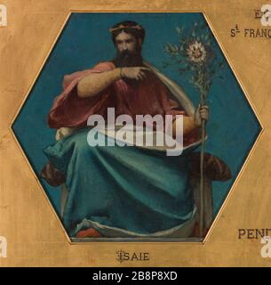 Sketch for the church of Saint Francis Xavier: Ezekiel, Isaiah ...